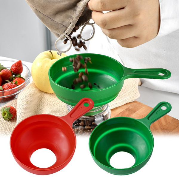 Plastic Silicone Folding Telescopic Funnel Kitchen Oil Funnel Jam ...