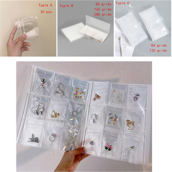 Portable Transparent Travel Jewelry Storage Album Jewelry Organizer ...