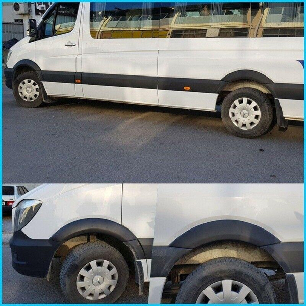 Fit For Mercedes Sprinter W906 2006-2017 Fender Moulding ABS Set 4 pcs ...