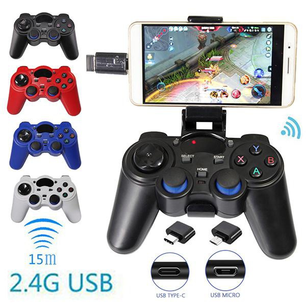 2.4G Wireless Game Controller Joystick Gamepad With Micro USB OTG ...