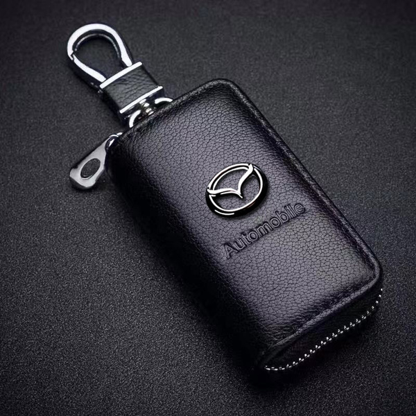 Leather car key cover case keychain For Mazda2 Mazda3 Mazda6 Mazda CX-3 ...
