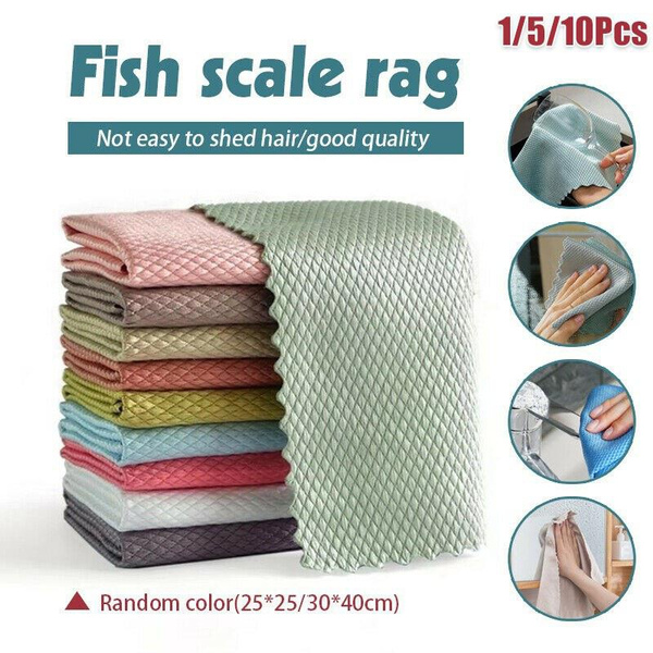 1/5/10Pcs Nano Scale Streak-Free Miracle Polishing Cleaning Cloths ...