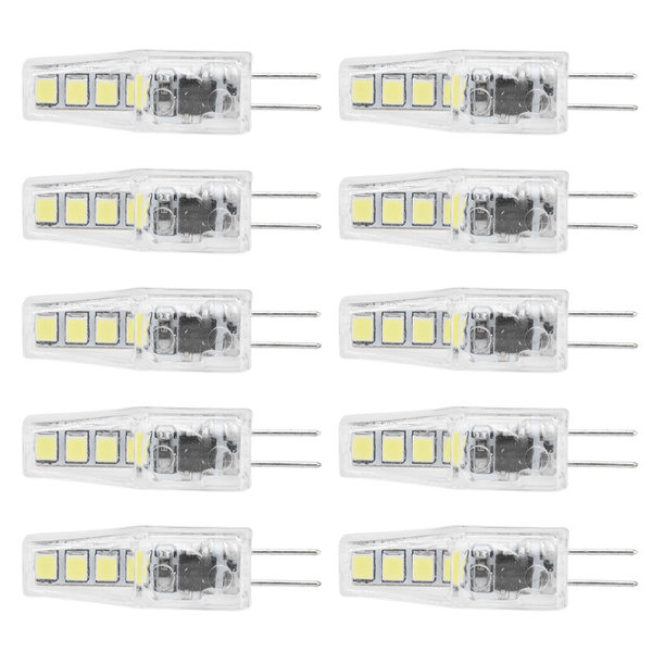 10Pcs G4 8LED Light 2835 Lamp Chips 2W 360 Angle PC Lamp Bulb for 220V ...