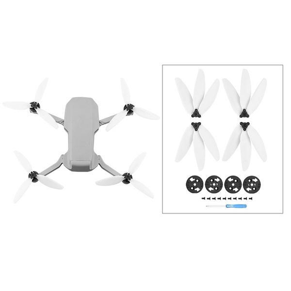 Three-Blade Propeller for DJI Mavic Mini/ Mini 2 Drone Props Blade ...