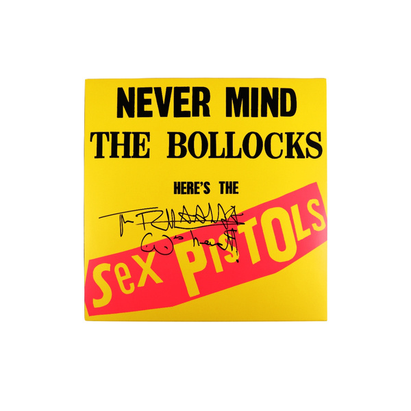 Johnny Rotten Autographed Vinyl Sex Pistols Never Mind The Bullocks