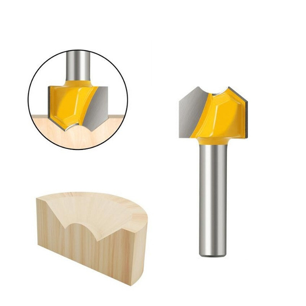 1/2PC 8mm Shank Professional Grade Double Arc Ball Bit Round Over ...