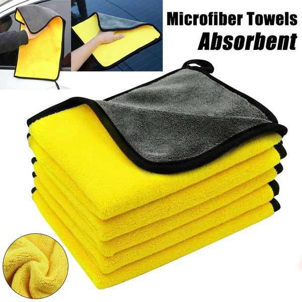 1/3 Pcs Car Coral Fleece Auto Wiping Rags Efficient Super Absorbent ...