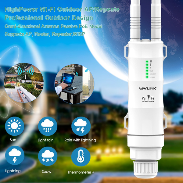 WAVLINK 2.4G Technology High Power Outdoor Weatherproof Wireless ...