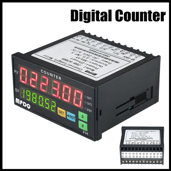 Multi-functional Dual Light-emitting Diode Display Digital Counter 90 ...