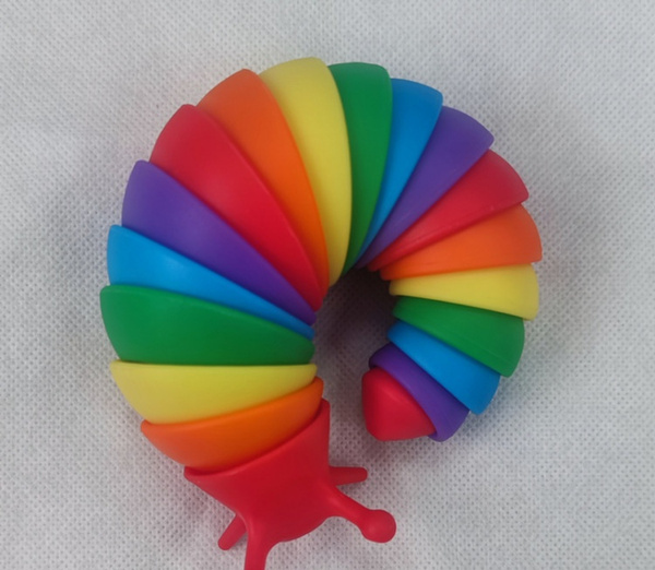 Fidget Slug Articulating Stim Toy - 3D Printed Articulated Sticky ...