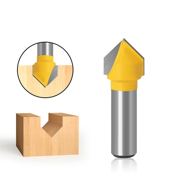1pc 8mm Shank 90 Degree V Groove Template V-Groove V Grooving Router ...