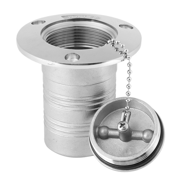 Stainless Steel Deck Funnel Water Oil Inlet Fill Boat Gas Fuel Tank Co ...