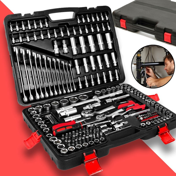 2022 Wrench Socket Set Hardware Car Boat Motorcycle Repairing Kit ...