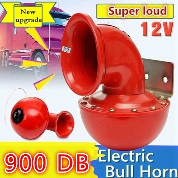 Super Loud 12V60V Red Electric Bull Horn Air Horn Raging Sound For Car ...