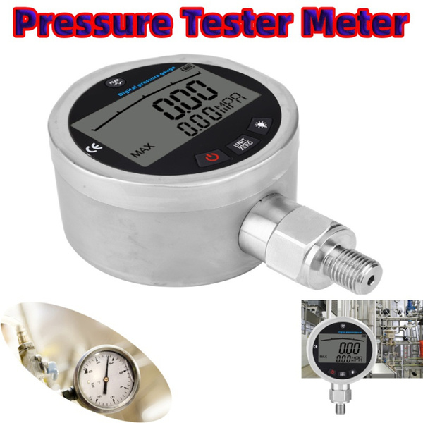 Digital Hydraulic Pressure Gauge Tester Meter 400BAR 0-40Mpa 10000PSI ...