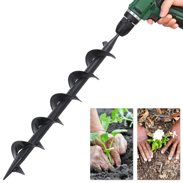 Steel Auger Bit For Planting Trees And Bedding, Bulbs, lings, Gardening ...
