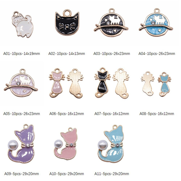 Dripping Cat Charms For Jewelry Making Accessori Decor Diy | Wish