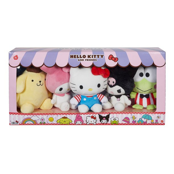 Sanrio Set of Five Lovable Hello Kitty and Friends Plush Dolls | Wish