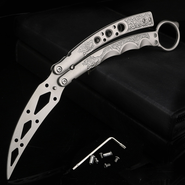 Butterfly Knife Throwing Knife Unblade High Hardness Folding Knife ...