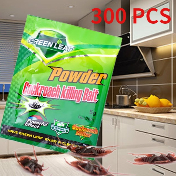300 Pack Cockroach Killing Bait Miraculous Insecticide Powder Roach ...