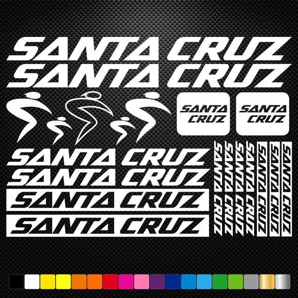for Santa Cruz Vinyl Decals Stickers Sheet Bike Frame Cycling Bicycle ...