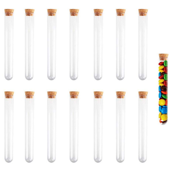Plastic Test Tubes And Corks Transparent Test Tubes, For Laboratory ...