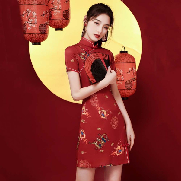 Chinatown Ready Stock Chinese Traditional旗袍 Women Cheongsam Dress ...