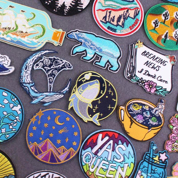 Patches Heat-Adhesive Clothing Patches On Clothes Embroidery Patch ...