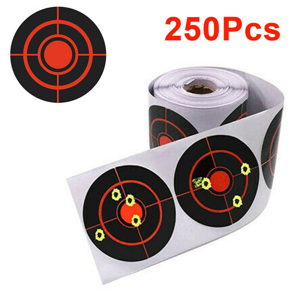 250pcs/Roll Shooting Target Adhesive Shoot Targets Splatter Reactive ...