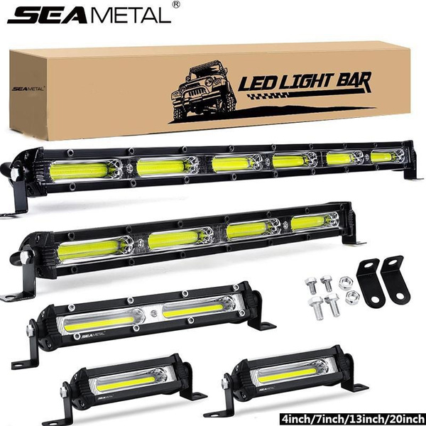Car LED Work Light 12V 24V LED Spotlight Work Light Bar 6500K Strip ...