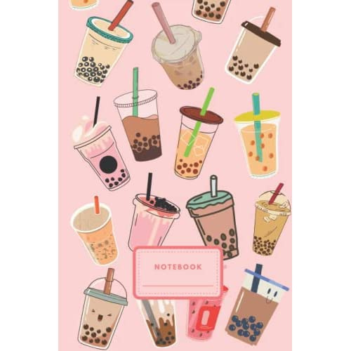 Boba Tea Notebook: Bubble Tea Journal Diary | Boba Milk Tea Notebook ...
