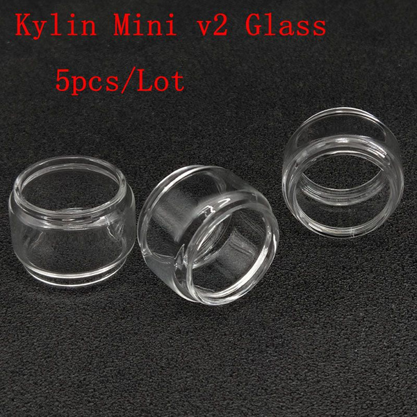 5pcs/lot Kylin Mini V2 RTA 25mm Extended Glass Tube Fat Boy Convex ...