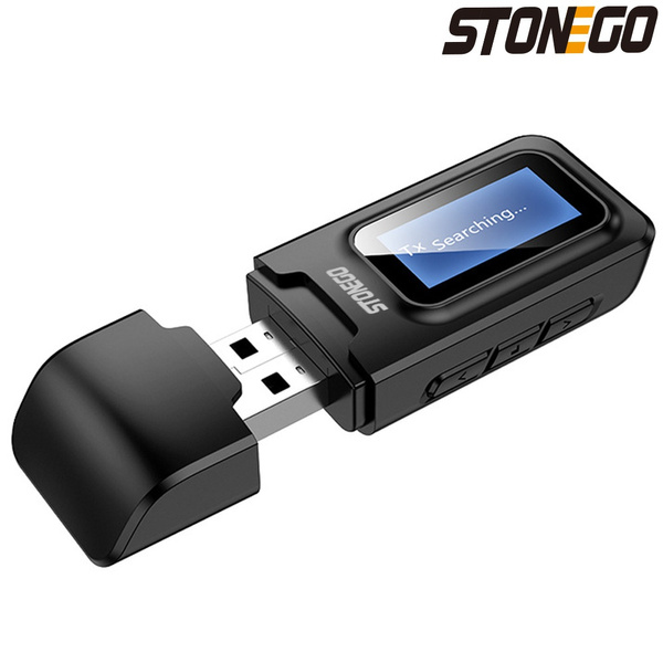 STONEGO USB Bluetooth Receiver Transmitter Audio Bluetooth 5.0 Adapter ...