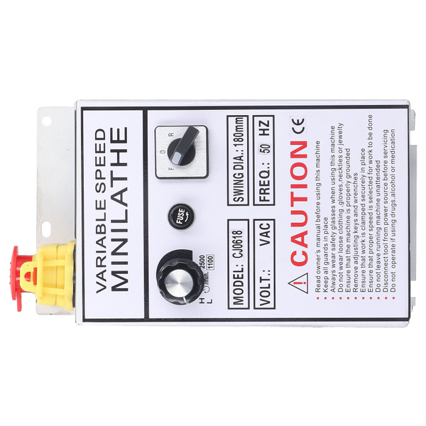 Lathe Control Box Speed Controller Assembly Switch for 0618‑3B 0618 AC ...