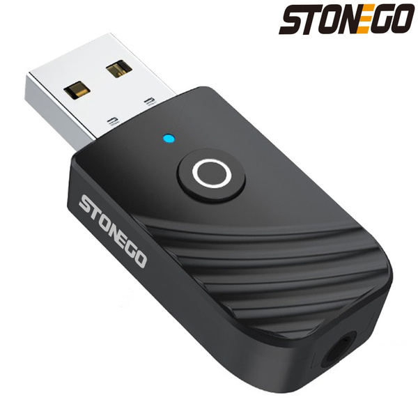 STONEGO Wireless USB Bluetooth Adapter 5.0, 3 in 1 Audio Receiver ...
