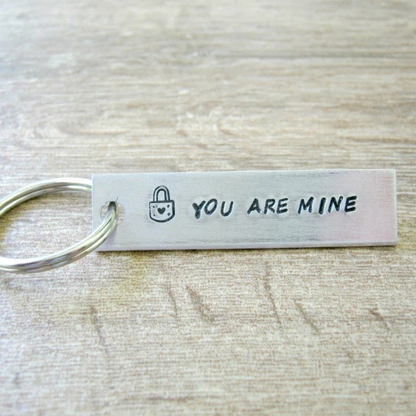 You Are Mine keychain, Couples gift, Anniversary gift, Engagement gift ...