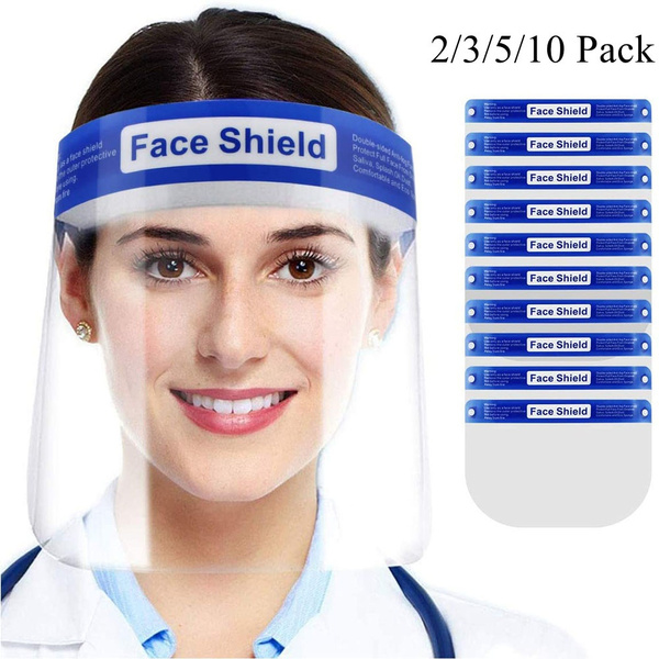2/3/5/10 Pack Face Shield Clear Mask for Kids and Adult Anti-Fog ...