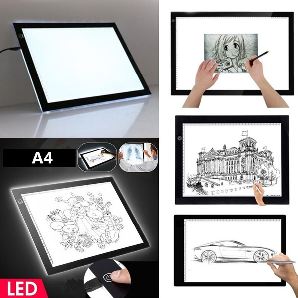 USB A4 Light Table LED Copy Board Light Box Artcraft Light Pad Tracer ...