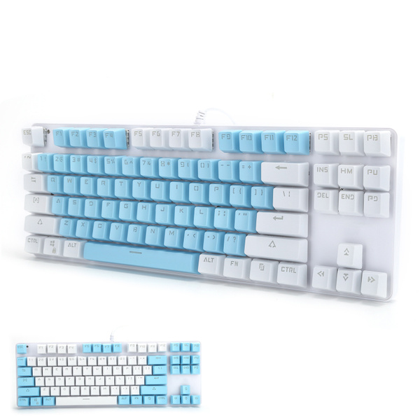 87 Keys Computer Keyboard, Computer Key Board Mixed Light Mechanical ...