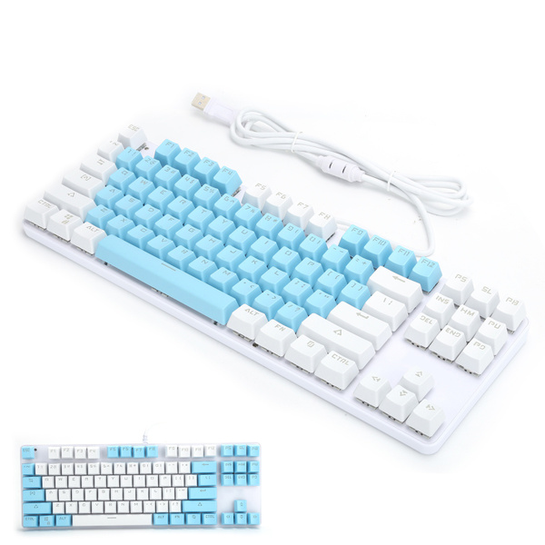 87 Keys Computer Keyboard, Computer Key Board Mixed Light Mechanical ...