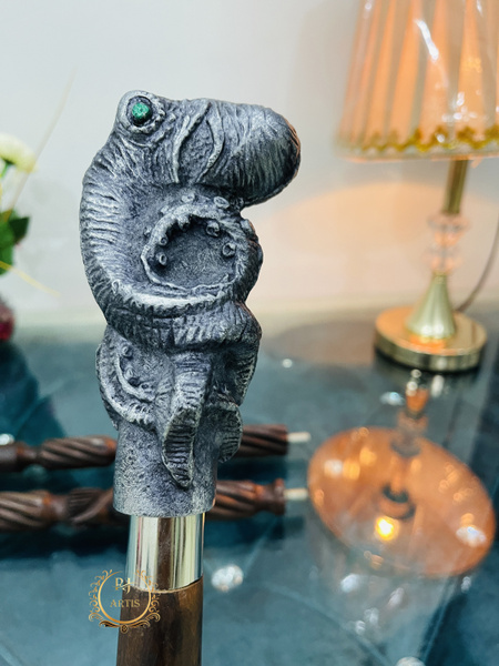 Octopus Wooden Cane Walking Stick Cane Best Collectible Gift Octopus ...