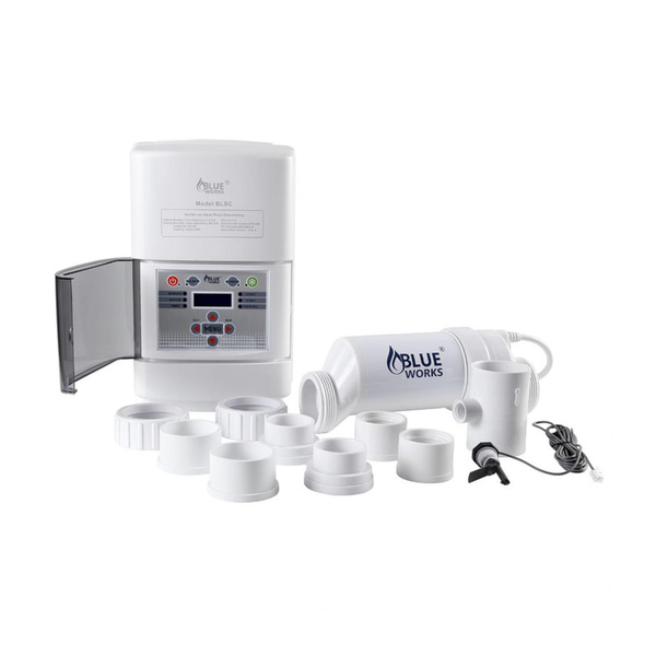 BLUE WORKS Chlorinator Salt Water Pool Chlorine Generator System ...