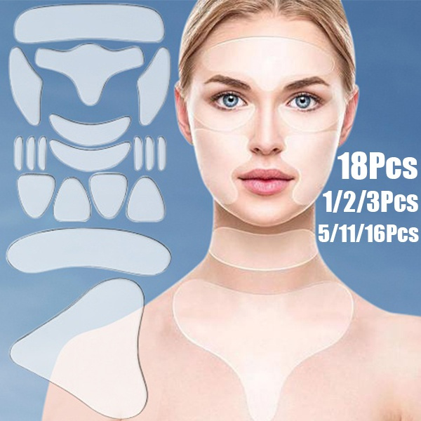 1/2/3/5/11/16/18Pcs Reusable Silicone Patches Anti Rimpel Pads Silicone ... 1/2/3/5/11/16/18Pcs Reusable Silicone Patches Anti Rimpel Pads Silicone ...