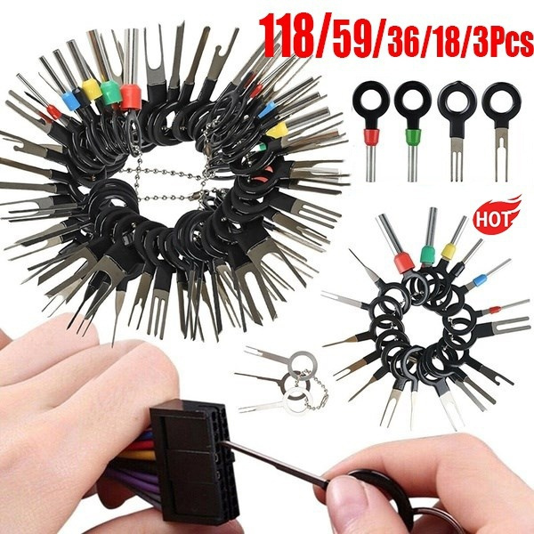 118/59/36/18/3Pcs Set Car Plug Terminal Removal Tool Electrical Wire ...