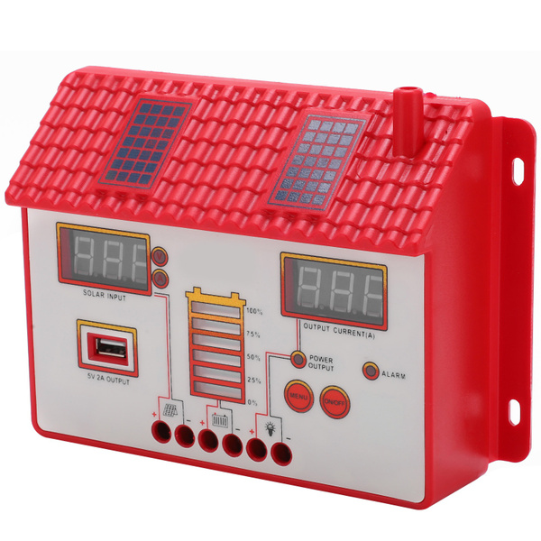12V/24V House Shaped Solar Controller MPPT Automatic Solar Panel ...