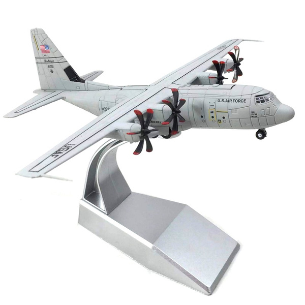 1:200 Scale Alloy Diecast Military Model US Air Force Lockheed C-130 ...