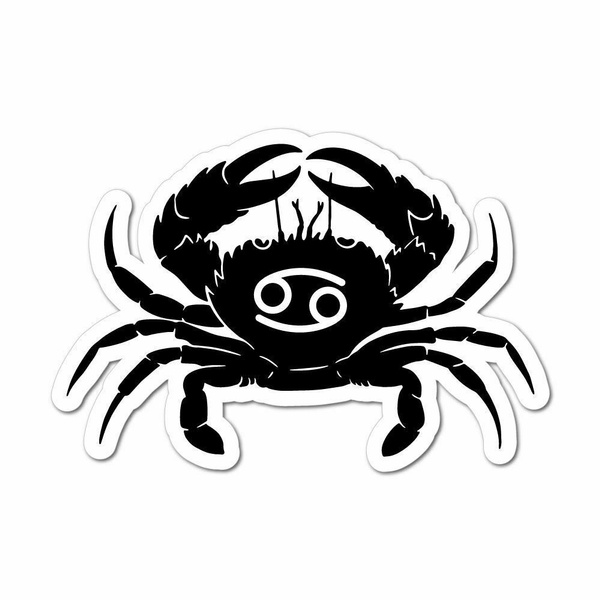Crab 69 Cancer Sticker Decal Star Sign Animal Zodiac Moon | Wish