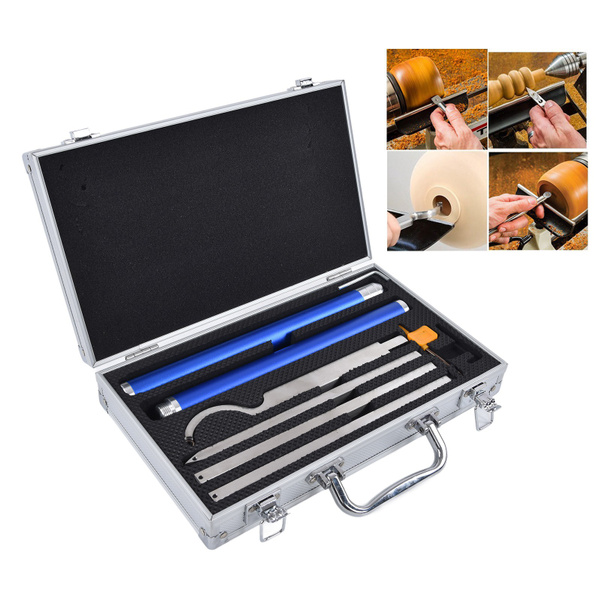 Wood Turning Tools Set With Aluminum Handle Woodworking Lathe Rougher ...