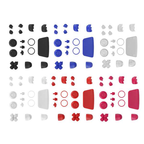 Replacement Buttons Kit, Transparent Key Replacement Shell for ...