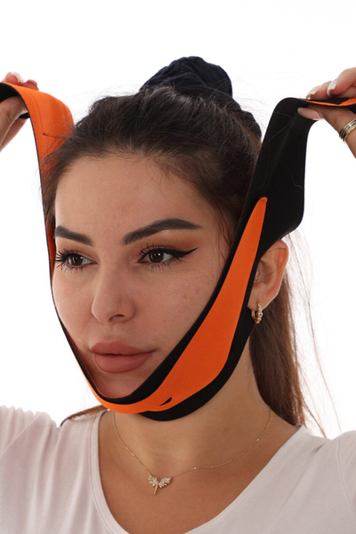Corset Face Corset Chin Neck Band Anti-Snoring Double Cheek Tickle Pick ...